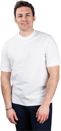 Circolo 1901 Homme, Tops, Blanc, Taille: XL T-Shirt &agrave; Col Rond