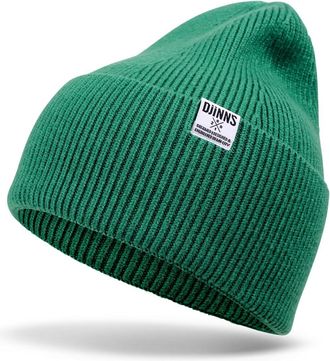 Djinns Basic Beanie Wooly Knit (kelly green) - M&uuml;tze Strickm&uuml;tze Winterm&uuml;tze Wollm&uuml;tze Winter Unisex