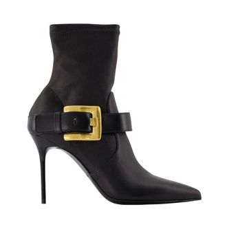 Balmain Femme, Chaussures, Noir, Taille: 39 EU Anthem Bottines