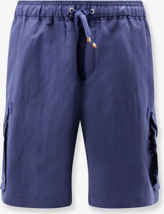 Brunello Cucinelli Linen and cotton shorts - BRUNELLO CUCINELLI - gender_Man