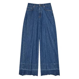 Givenchy Jeans mit rohem Saum und weitem Bein - - Jeans - Damen - Blau - W28