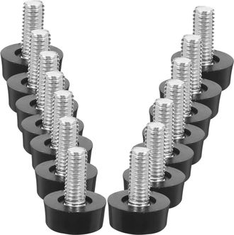 Holibanna 40 St&uuml;ck M&ouml;belbeinstufe Fadenfadenfu&szlig; F&uuml;&szlig;e f&uuml;r M&ouml;bel Black