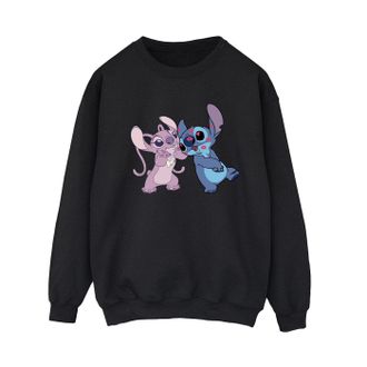 Disney Damen/Lilo & Stitch K&uuml;sse Sweatshirt (Schwarz)