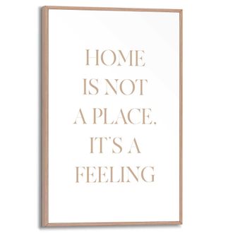 Reinders Gerahmtes Bild, Feeling Home, Wohnzimmer, MDF, 30 x 20cm