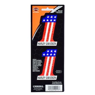 Chroma Harley Davidson 1 American Flag Decal by House of Harley