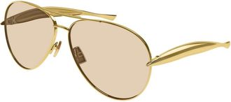 Bottega Veneta unisex, Accessoires, Jaune, Taille: 64 MM Lunettes de soleil &eacute;l&eacute;gantes Bv1305S
