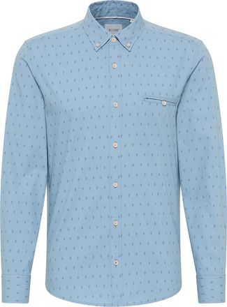 Mustang Jeans Herren Style Casper Shirt Klassisches Hemd, AOI Raute AOP_12422, S