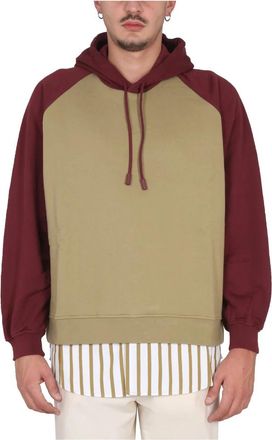 Sunnei Sunnei, Homme, Sweatshirts et sweats &agrave; capuche, Multicolore, Taille: M Sweat &agrave; capuche w/ Shirting