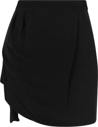 Vivienne Westwood Femme, Jupes, Noir, Taille: 36 FR Draped Mini Skirt