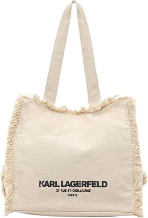 Karl Lagerfeld Femme, Sacs, Beige, Taille: ONE Size Sac Cabas