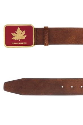 Dsquared2 Canadian Heritage Buckle Belt - Brown