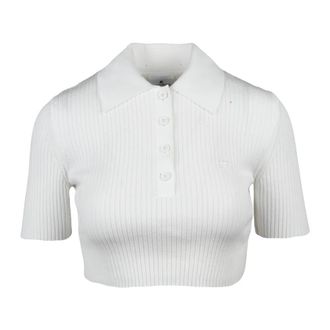 Courr&egrave;ges Strickpolo - - Knitwear - Damen - Wei&szlig; - S
