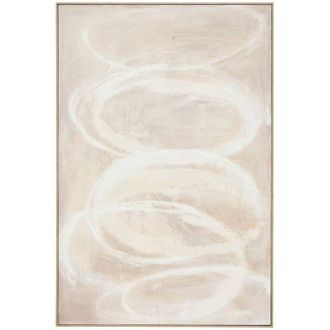 Atmosphera Atmosphera - Toile peinte encadrée Krisna beige 150x100cm créateur dintérieur