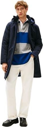 Tommy Hilfiger Manteau Homme Tech Padded Parka avec Capuche, Bleu (Desert Sky), XXL