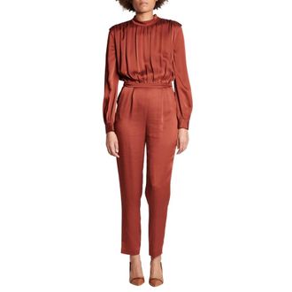 Veronica Beard Ziegelroter Jumpsuit f&uuml;r modebewusste Frauen - - Jumpsuits & Playsuits - Damen - Braun - XS