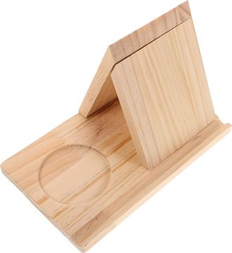 Soimiss Holz Buchst&auml;nder Dreieckig Leseregal Schreibtisch B&uuml;cherregal Einfaches Leseregal Buchhalter Zur Pr&auml;sentation Platzsparend