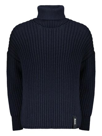 Herno pull &agrave; col roul&eacute; - Bleu