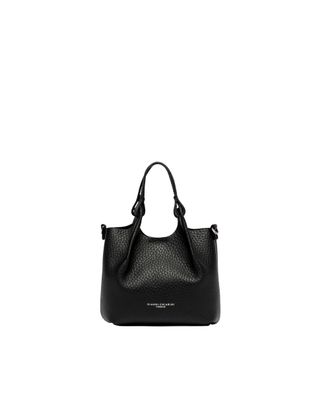 Gianni Chiarini Womens Leather Handbag Dua Black Cow Handbags Hand Bags