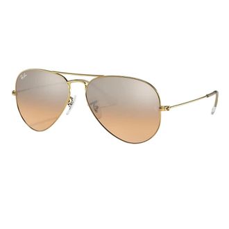 Ray-Ban unisex, Accessoires, Jaune, Taille: 58 MM Rb3025 Aviator Gradient