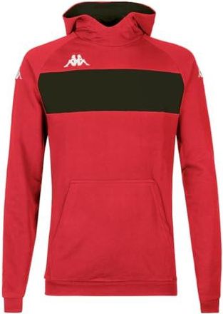 Kappa DACCIO Sweatshirt pour Homme Noir/Rouge Taille L, Noir/Rouge, L