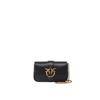 Pinko Love Birds Diamond Cut Abend Clutch - - Bags - Damen - Schwarzk - ONE SIZE