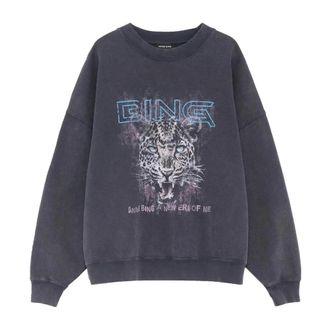 Anine Bing Miles Sweatshirt - - Sweatshirts & Hoodies - Damen - Schwarzk - XS