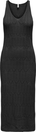 Only Damen Kleid ONLMEA LIFE SL MIDI DRESS KNT (DE/NL/SE/PL, Alphanumerisch, M, Regular, Regular, black)