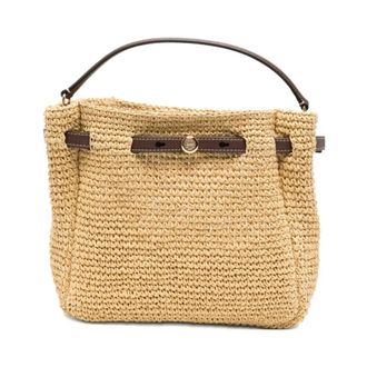 Tory Burch Femme, Sacs, Beige, Taille: ONE Size Sac seau en paille Romy