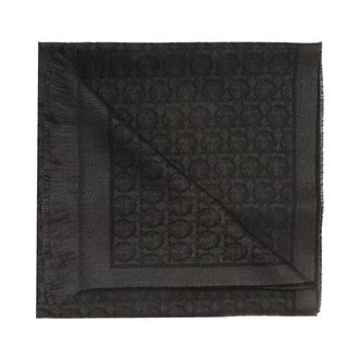 Ferragamo Gancini Schal - - Accessories - Damen - Grau - ONE SIZE