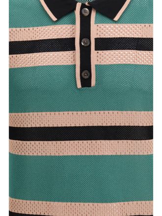 Dries Van Noten Mens Polo Shirt Pine Viscose T-shirts And Polos