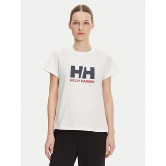 Helly Hansen T-Shirt Logo 54593 Wei&szlig; Regular Fit