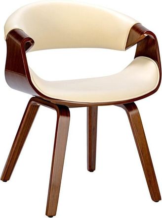 Clp Chaise de salle à manger Foley Noyer / Crème Similicuir