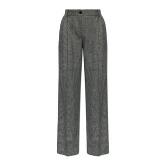 Dolce & Gabbana Prince of Wales Karomuster Schlaghose - - Trousers - Damen - Grau - L