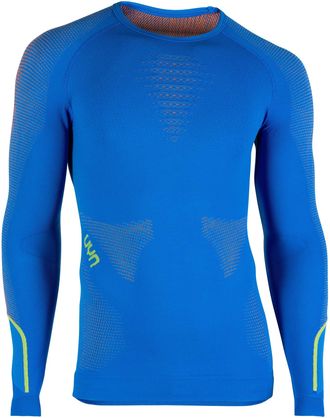 UYN Herren T-Shirt Ambityon UW T-Shirt, Fresh Blue/Orange Shiny/Yellow Shiny, S/M, U100011