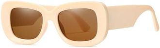 Generic Lunettes De Soleil Vacances &Agrave; Petite Monture For Hommes, For Les D&eacute;placements Quotidiens Et La Conduite En Plein Air For Femmes(Beige)