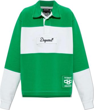 Dsquared2 Femme, Tops, Vert, Taille: 34 FR Polo Logo