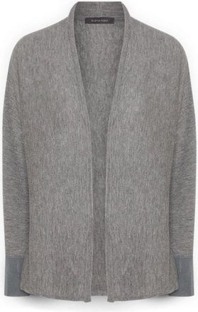 Elena Miro Femme, Pulls, Gris, Taille: 44 FR Cardigan toucher doux