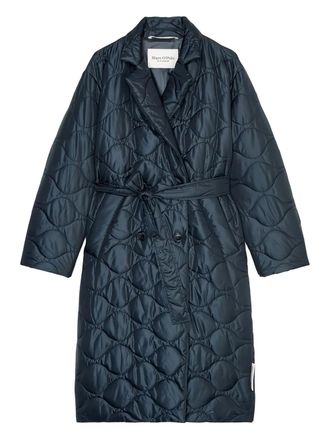 Marc O'Polo doudoune à taille ceinturée - Bleu