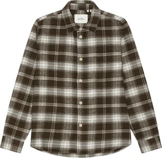 Les Deux Surchemise &agrave; carreaux - Homme - Vestes - Brun - Taille: XL