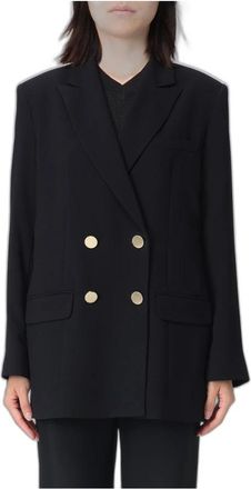 A|X Armani Exchange Crepe-Blazer im Zweireiher-Schnitt - - Jackets - Damen - Schwarzk - S
