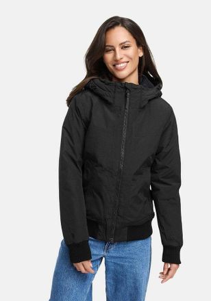 Marikoo Winterjacke Mooni 16 Gef&uuml;tterte &Uuml;bergangsjacke mit Kapuze und Kordelzug