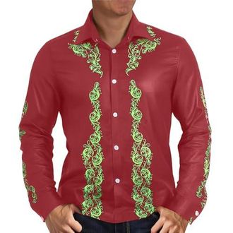 Generic T-shirt pour homme - Motif r&eacute;tro europ&eacute;en occidental - Imprim&eacute; - D&eacute;contract&eacute; - Confortable - Tendance - Commerce ext&eacute;rieur - Entreprise - Revers - Che