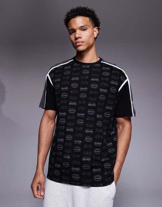 Emporio Armani Armani EA7 - T-shirt &agrave; logo monogramme - Noir