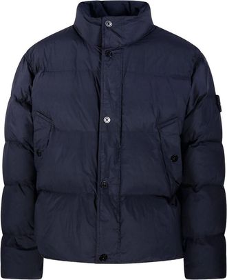 Stone Island Blouson Rembourr&eacute; - Bleu Fonc&eacute;