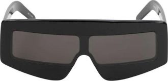 Rick Owens unisex, Accessoires, Noir, Taille: ONE Size Lunettes de soleil Shield