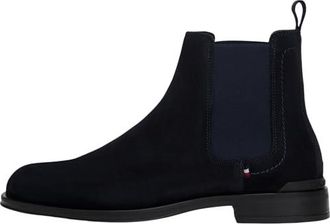Tommy Hilfiger Bottines Chelsea Homme Corporate aus Wildleder, Bleu (Desert Sky), 46