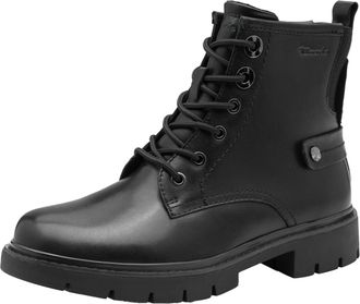 Tamaris Comfort Damen Stiefeletten zum Schn&uuml;ren mit Stretch-Anteil, Schwarz (Black), 40 EU