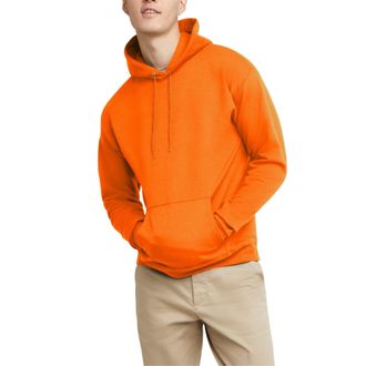 Hanes Herren EcoSmart Hoodie, Midweight Fleece, Pullover Hooded Sweatshirt for Men Kapuzenpullover, Safety Orange, 4X-Large