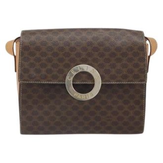 Celine Sac bandouli&egrave;re en toile Pre-owned - Femme - Pre-owned - Brun - Taille: ONE Size
