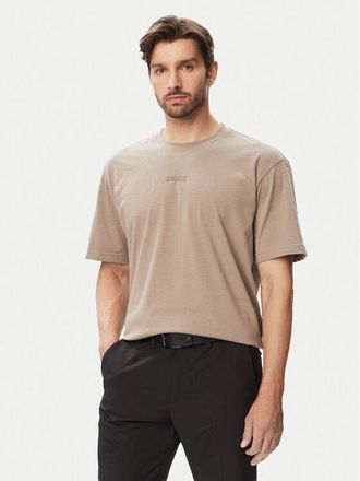 HUGO BOSS T-Shirt Tee 10 50519368 Beige Relaxed Fit